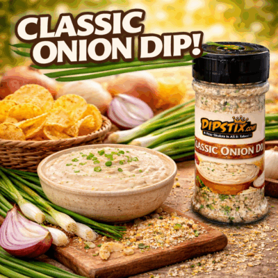 Classic Onion Dip Mix Big Bottle | DIPSTIX® - Dipstix
